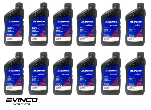 ACDelco Dexron VI Full Synthetic Automatic Transmission Fluid 12 Quarts ...